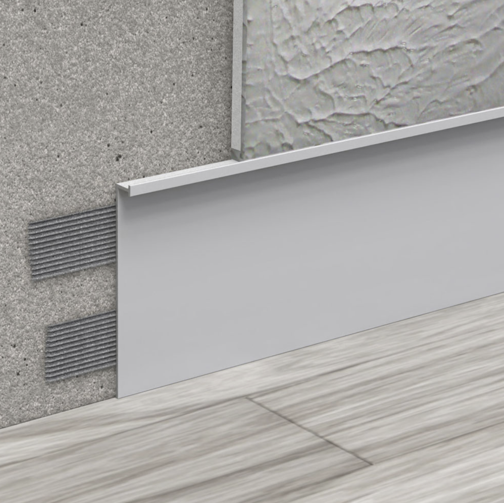 Shadow gap skirting — Shadow gap profile