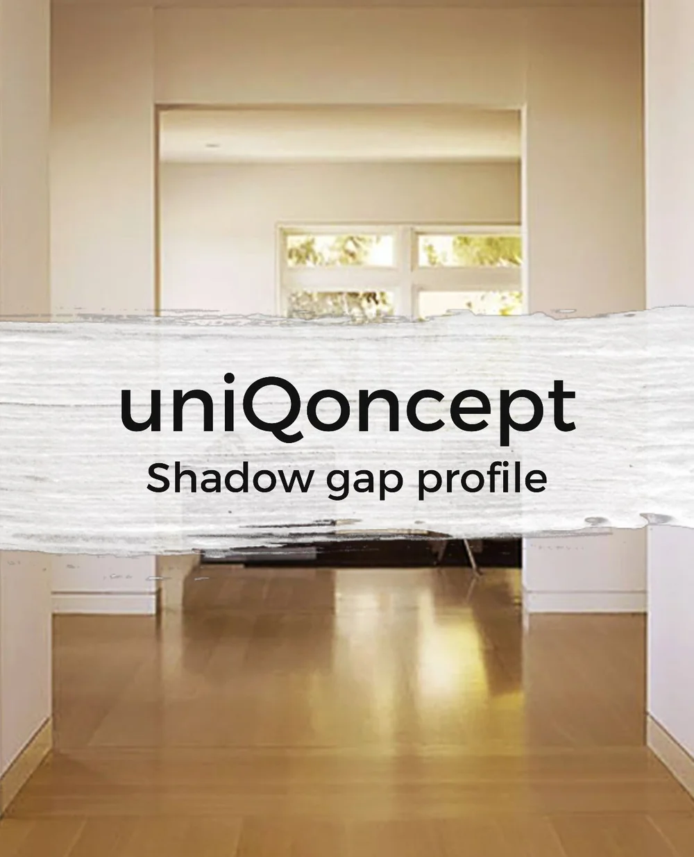 Shadow gap skirting with mdf model 3003 — Shadow gap profile