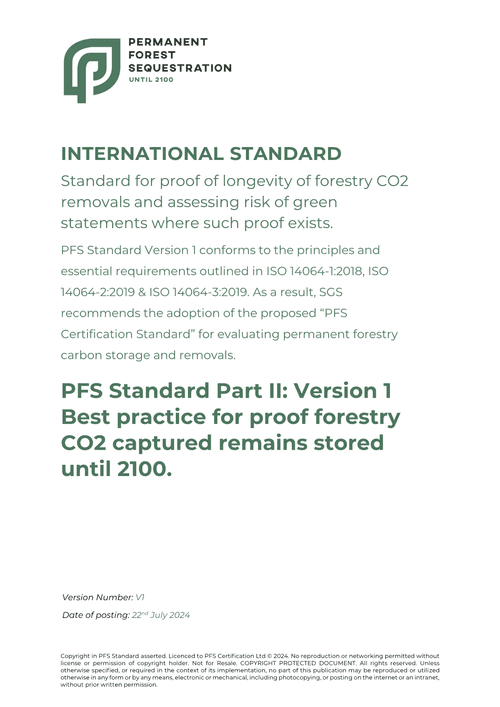 PFS Standard — PFS Carbon Standard