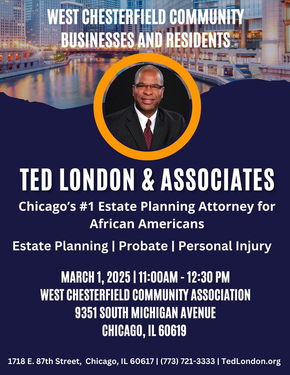 This Month’s Meeting Special Guest: Attorney Ted London — WCCA 1956