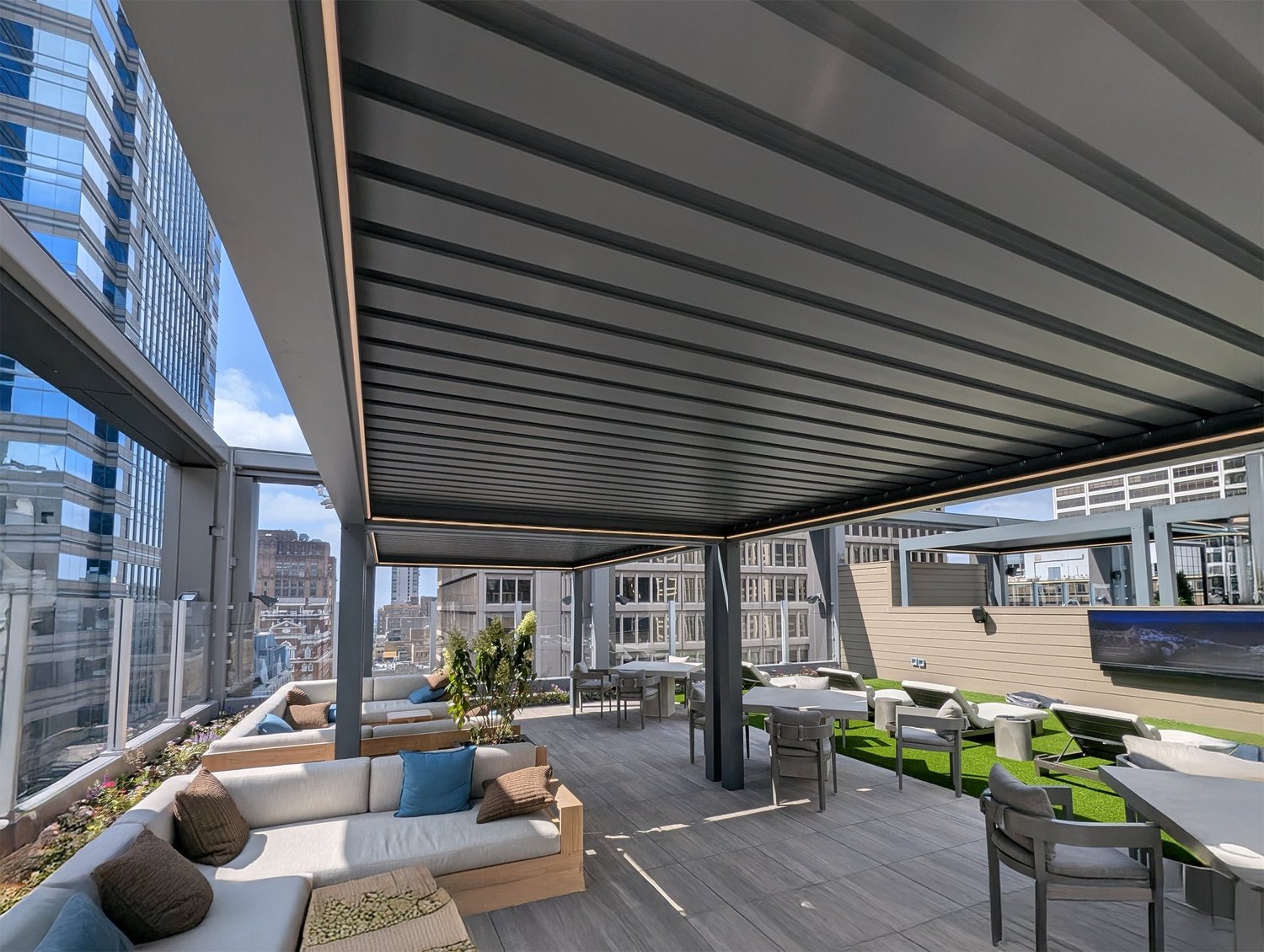 Transforming a Residential Rooftop with Automated Motorized Pergolas
