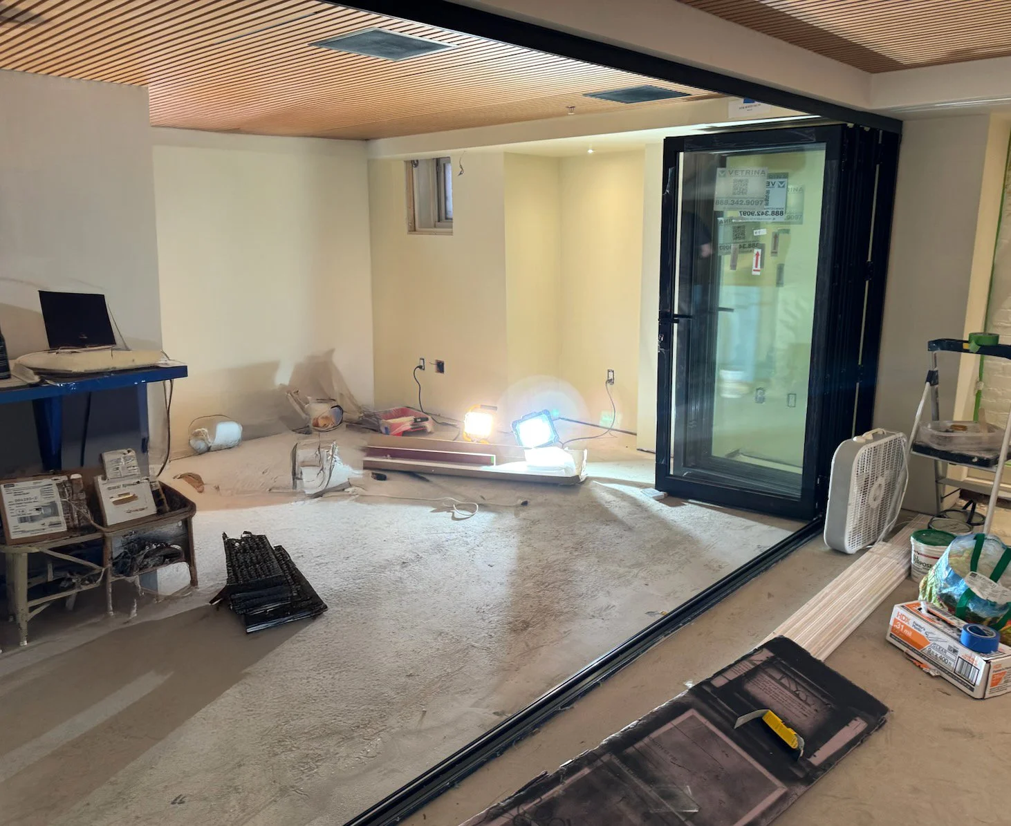 Vetrina Bi-Fold Door Installed in a Professional Audio Recording Studio