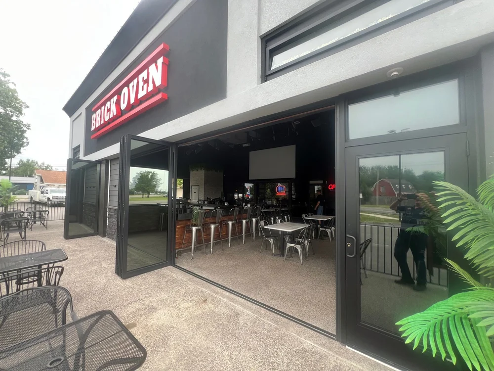 Aluminum Bi-Fold Doors and Sliding Windows for Brick Oven Pizzeria in ...