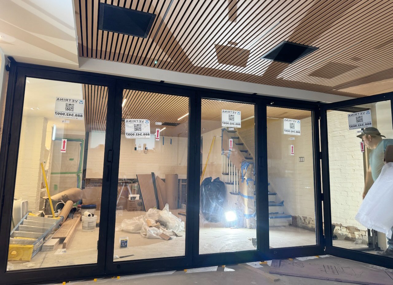 Vetrina Bi-Fold Door Installed in a Professional Audio Recording Studio