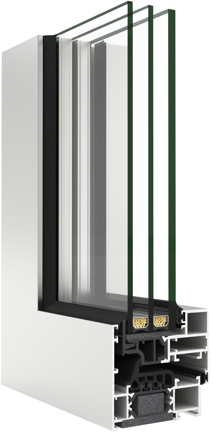 Ardmore Series 70mm Aluminum Windows Industrial and Hidden Sash