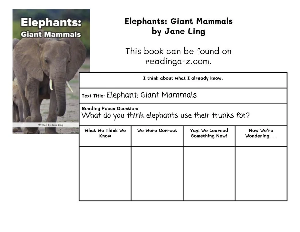 Accessing Background Knowledge Strategy — Loving Literacy with Jeanette ...