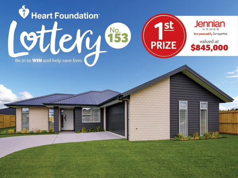 Heart Foundation NZ Lottery 152 | $1M NZ Home Lottery