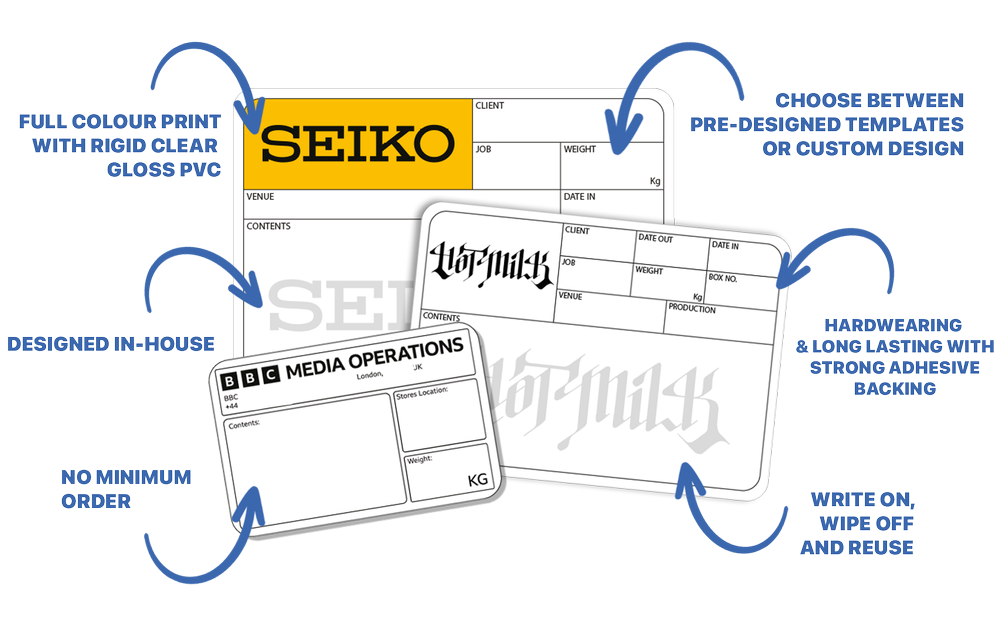 Custom Flight Case Tour Labels | Designed In-House | NSP Cases — NSP Cases