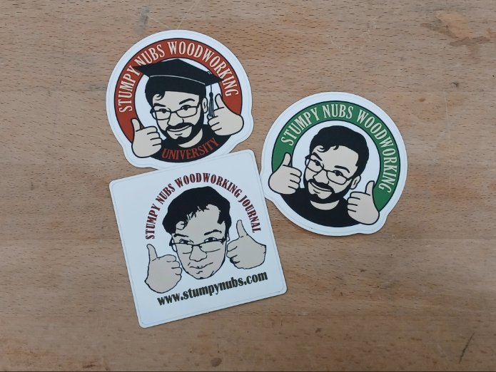 Stumpy Stickers - Set of 3 — Stumpy Nubs Woodworking Journal