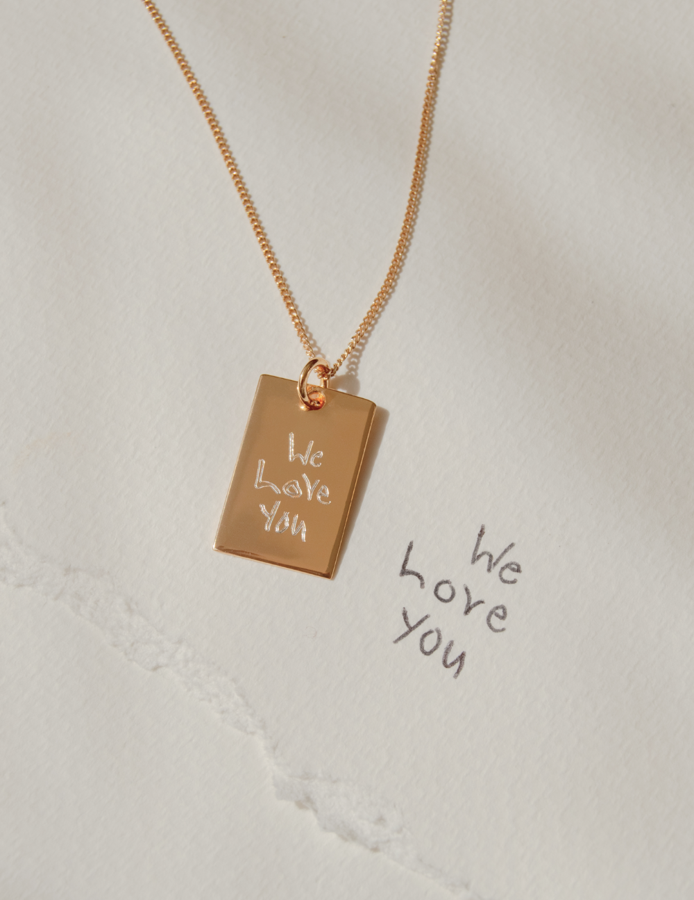 Custom Handwritten/Drawn Necklace — Harmony Jewelry & Co