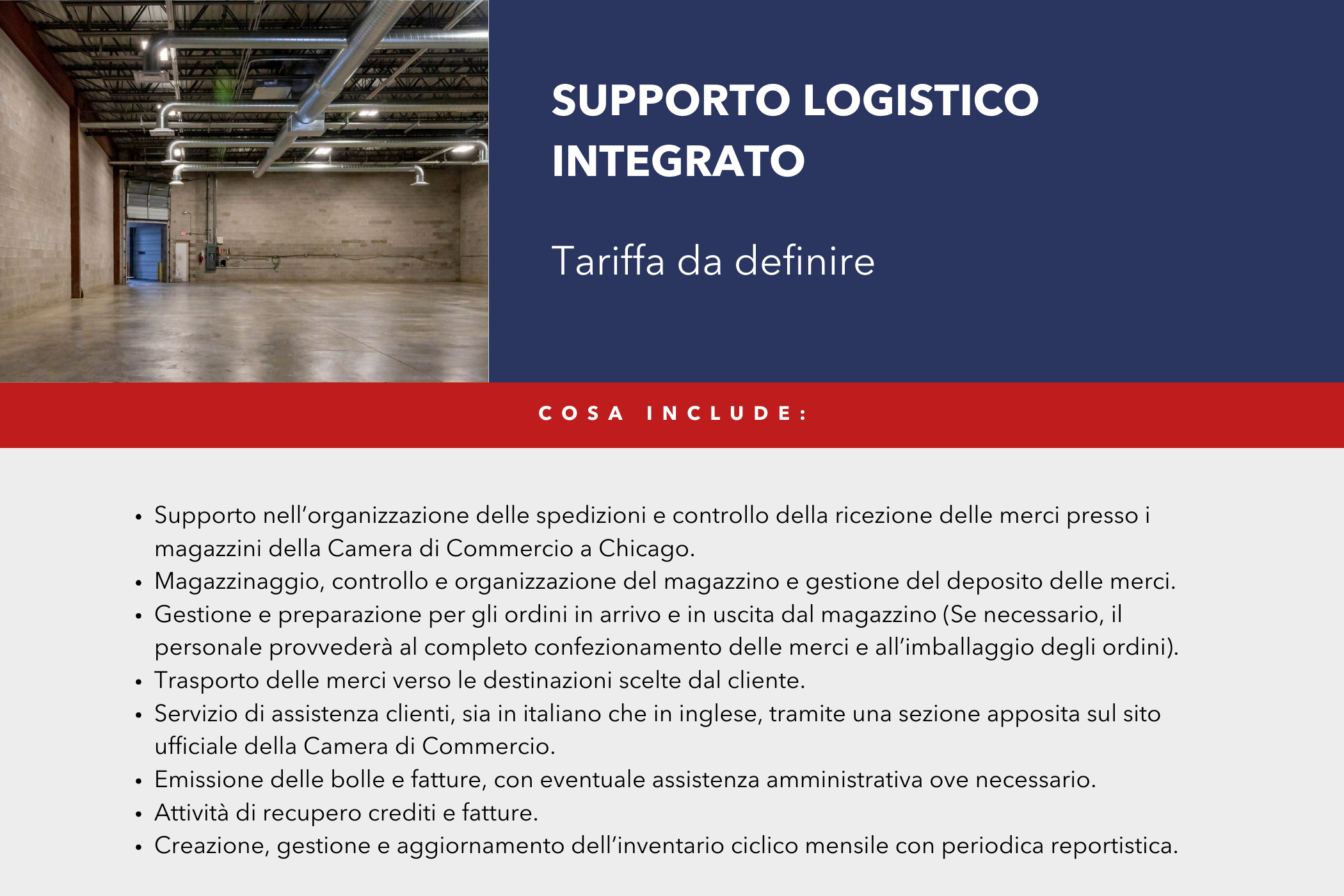 Supporto Logistico — Italian American Chamber of Commerce Midwest
