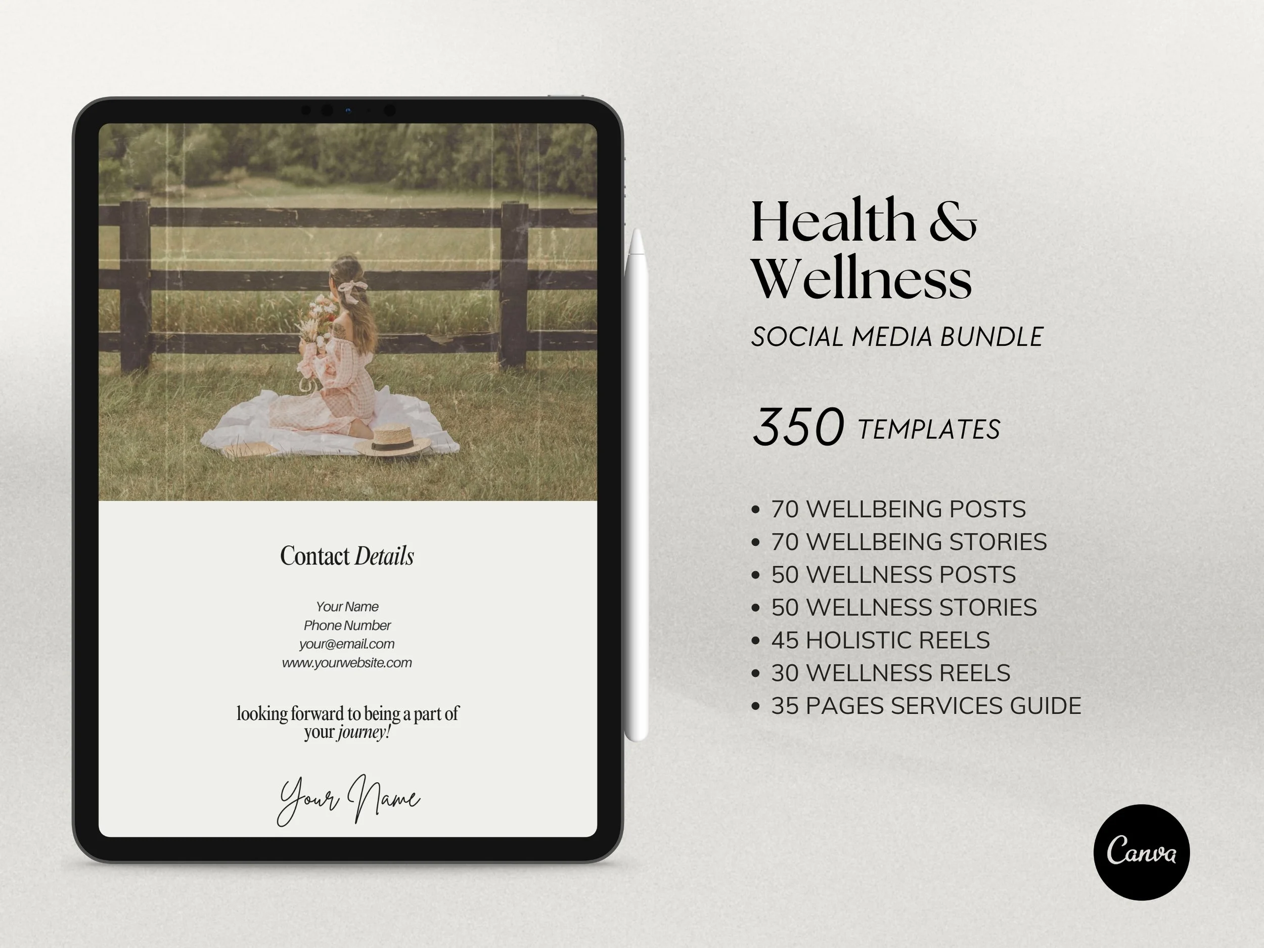 Health and Wellness Social Media Template Bundle — Terraa Studio Design