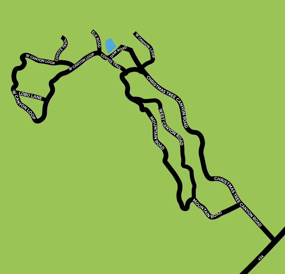 CTC Map — Christmas Tree Canyon, Road Association