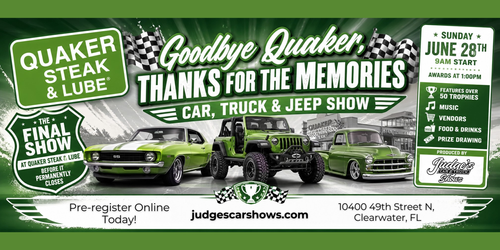 Goodbye Quaker Car, Truck & Jeep Show! — Judge's Car & Truck Shows