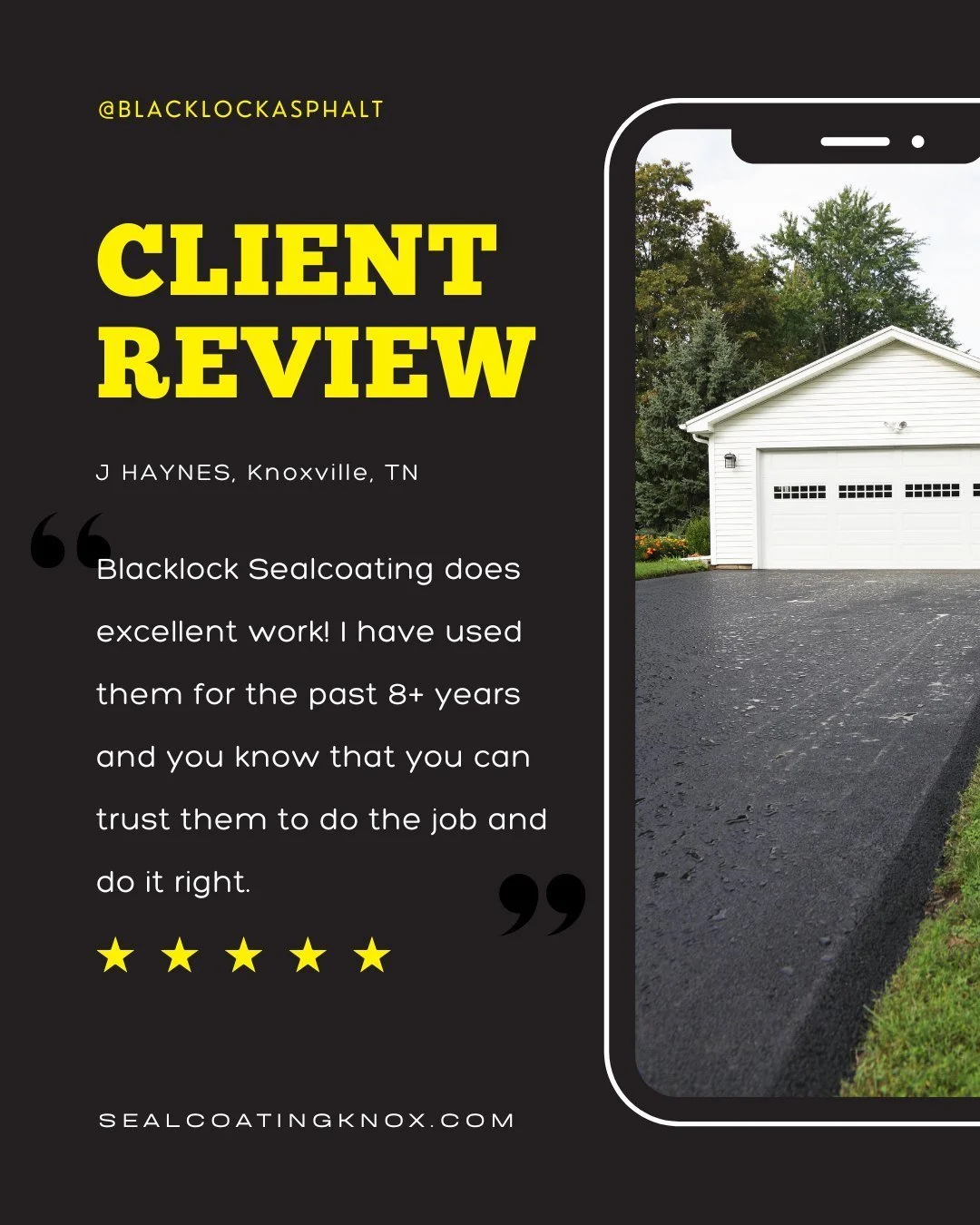 Black Lock Sealcoating & Asphalt Repair