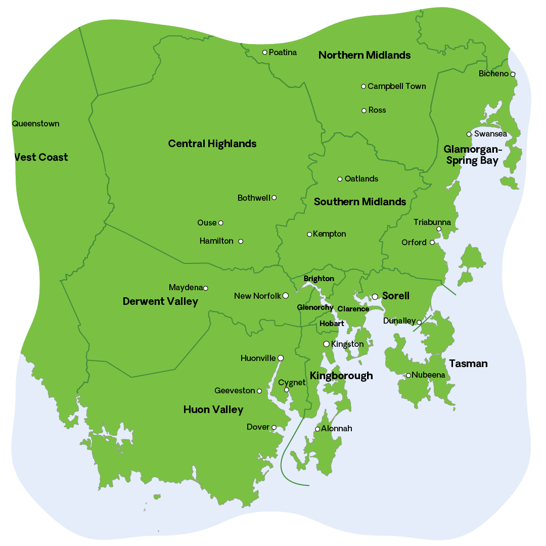 Our member councils — TasWaste South