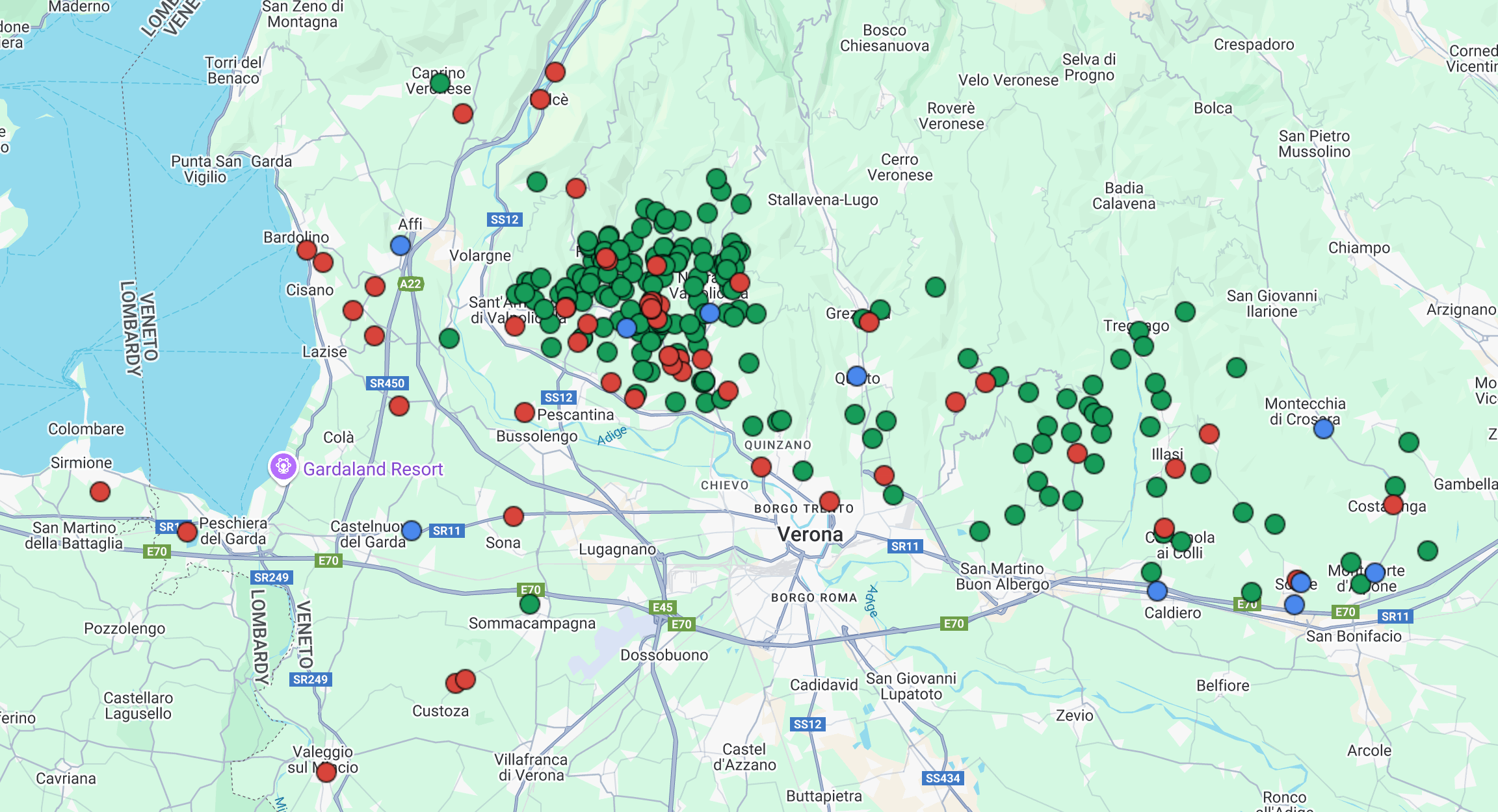 Valpolicella wineries map — Terroir Amarone