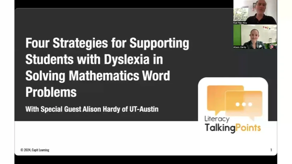 Webinar 13: Strategies for Supporting Students with Dyslexia in Solving ...