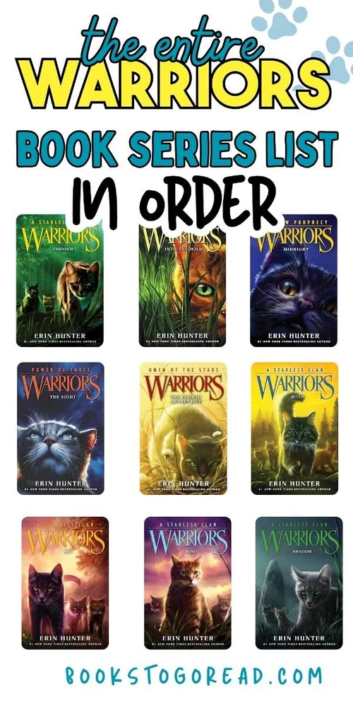 Warriors Books Series in Order by Erin Hunter — Books to Go Read