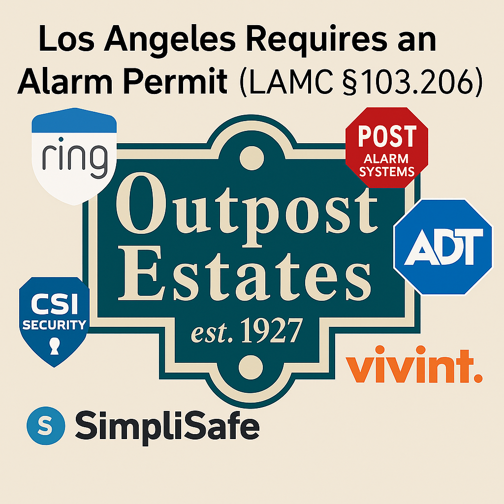 Los Angeles Police Alarm Permits: What Outpost Estates Neighbors Should ...