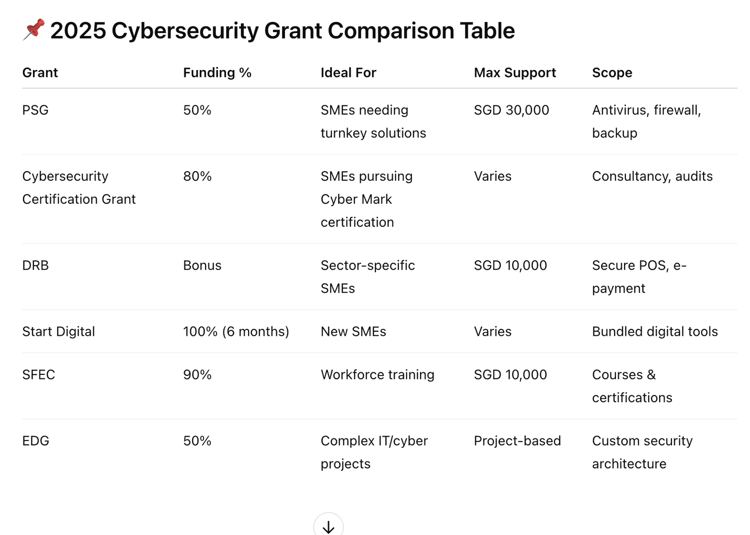 Cybersecurity Grants | Govt Support for Singapore SMEs -Advance IT