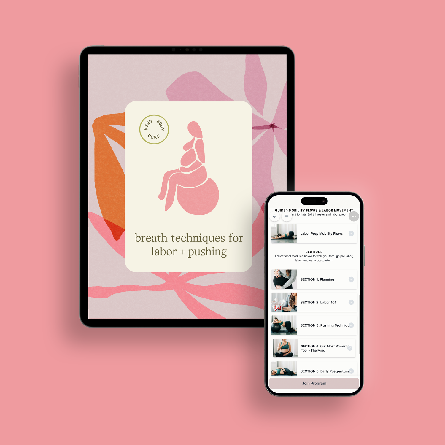 Mind Body Core Prenatal Program Preparing for Birth/Labor | Doc Lizzie