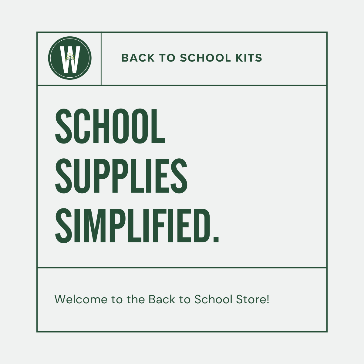 Forever Green - The Woodlawn School Store