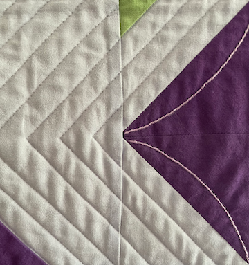 Five echo quilting examples with different spacing options — Patsy ...