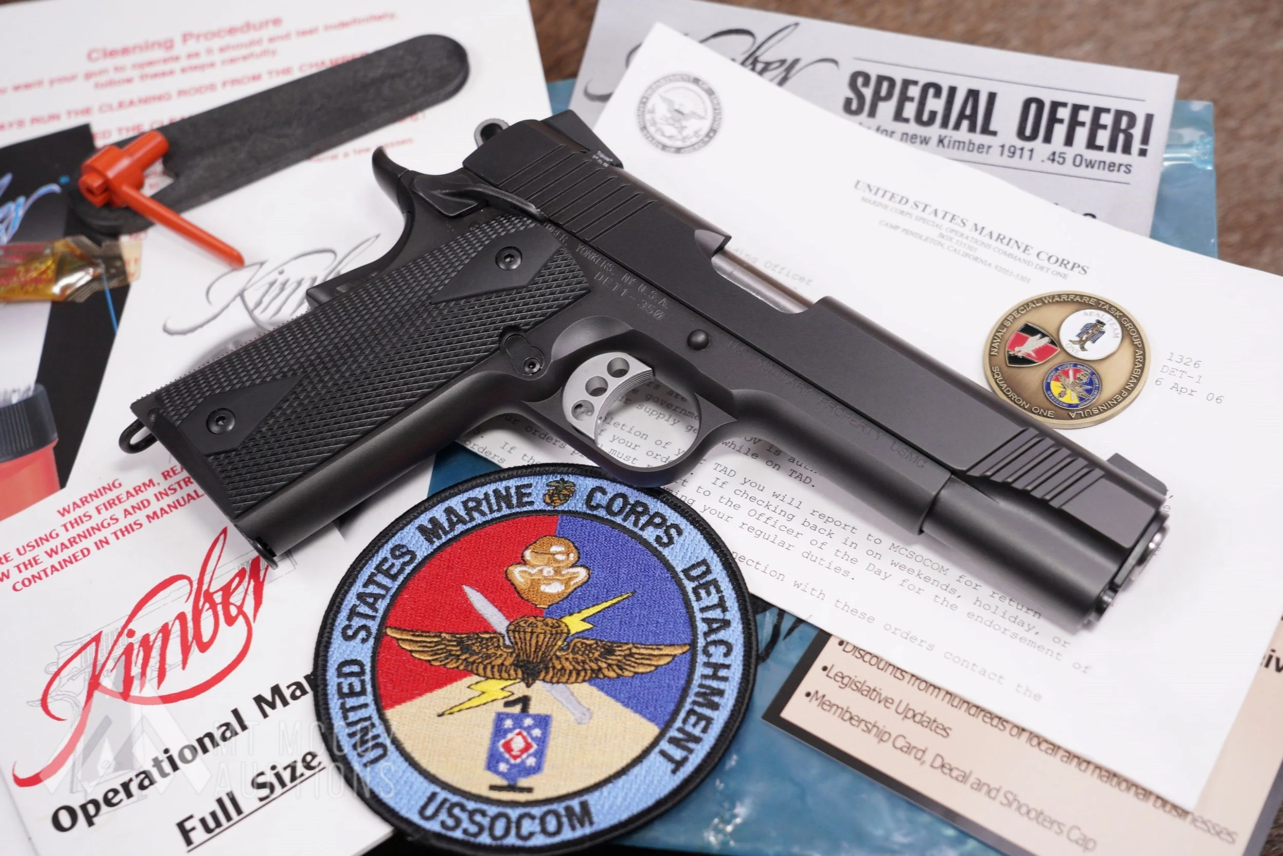 USMC Property Kimber Interim CQB — MCSOCOM Detachment One 1911 (.45 ACP ...