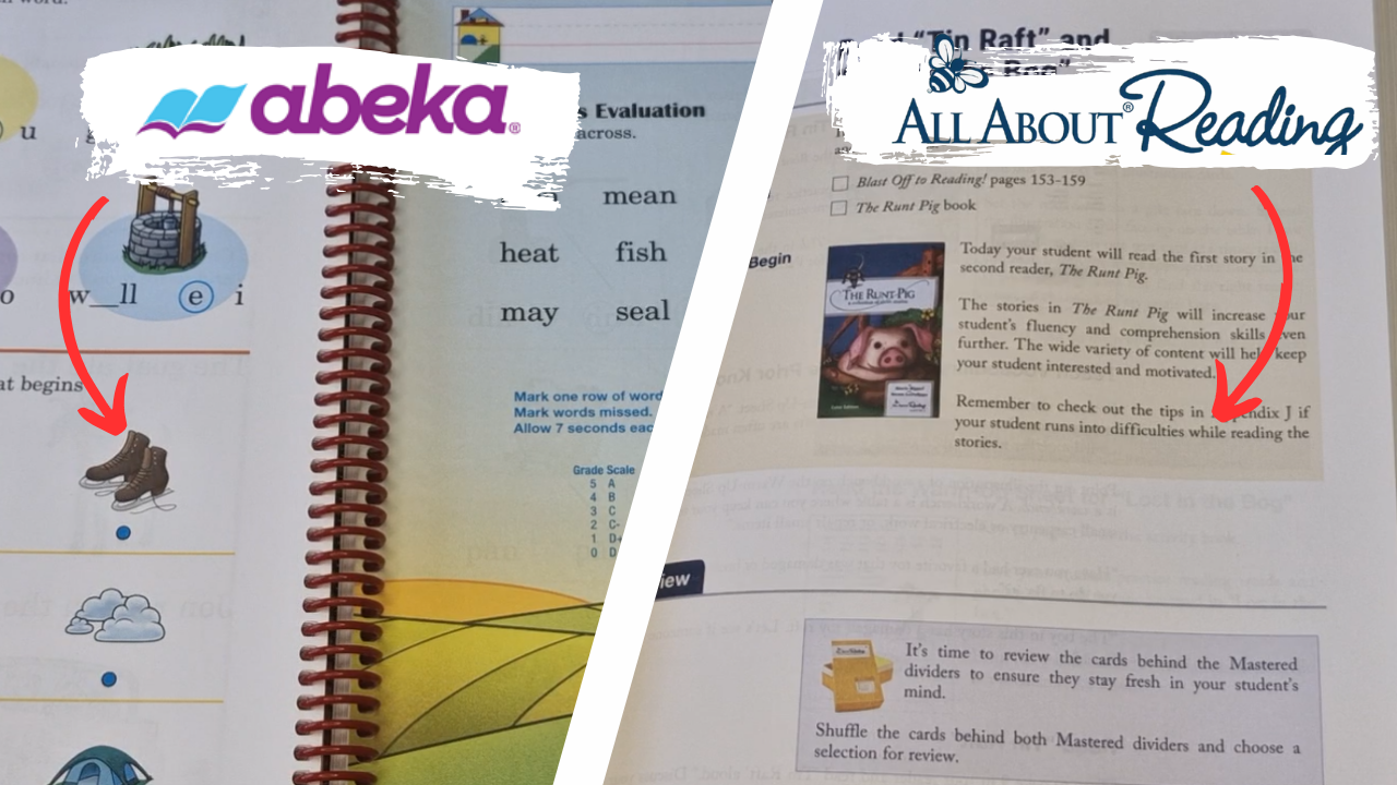 All About Reading vs Abeka: phonics, workload, worldview, and what ...