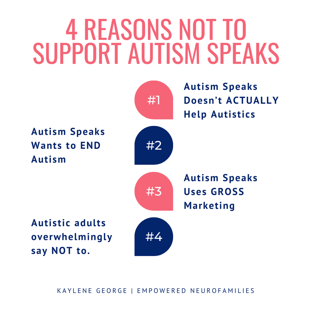 4 Simple Reasons I Don't Support Autism Speaks — EMPOWERED NEUROFAMILIES