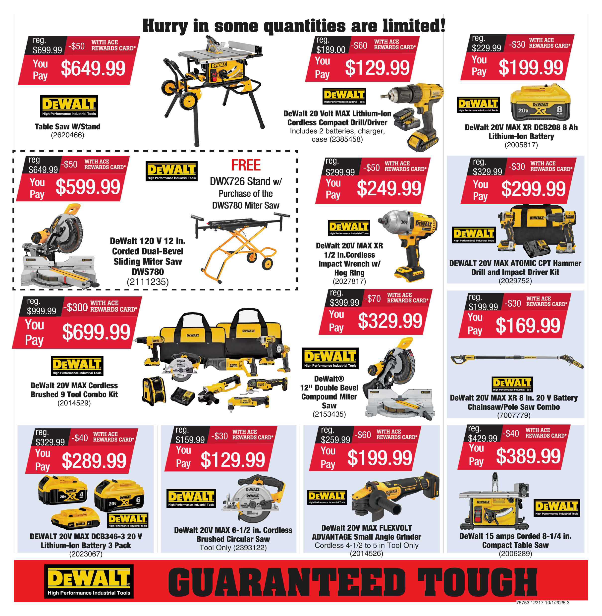 Fall Tool Sale — Rockingham Cooperative