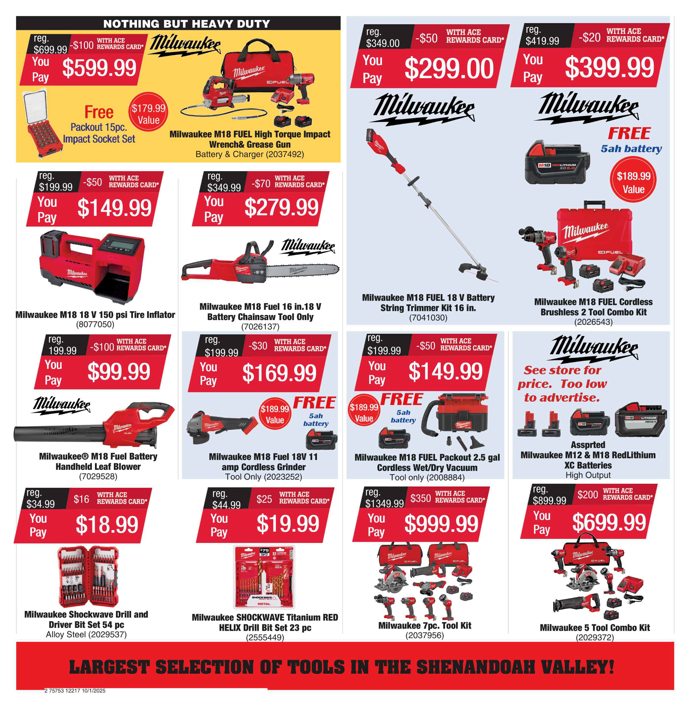 Fall Tool Sale — Rockingham Cooperative