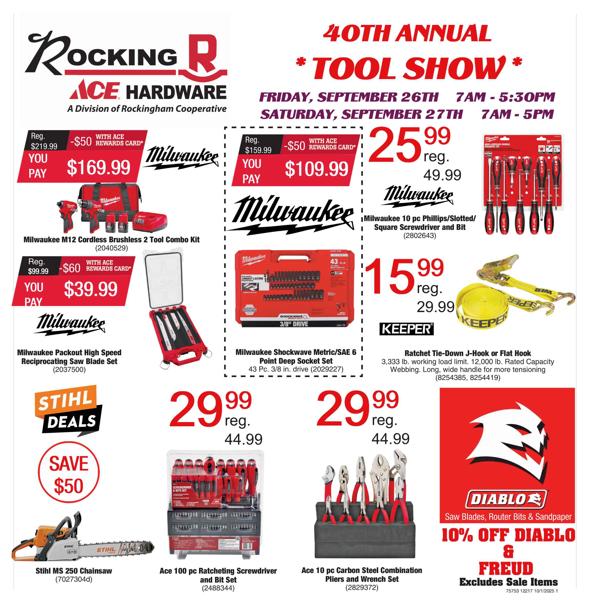 Fall Tool Sale — Rockingham Cooperative