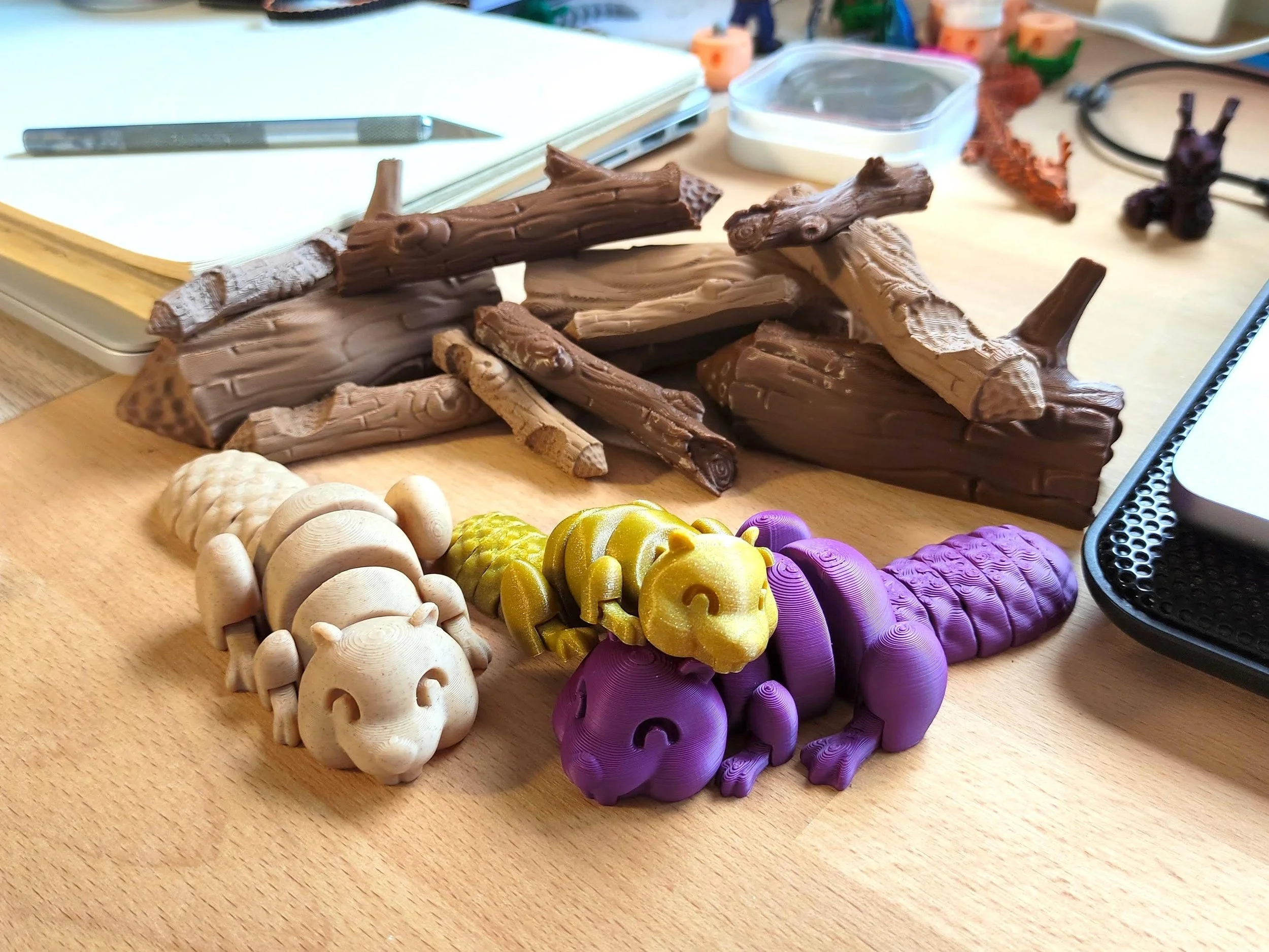 Flexi Raccoon, Opossum, or Skunk | 3D Printed Articulated Flexible Fidget Figure | Flexi Animal ...