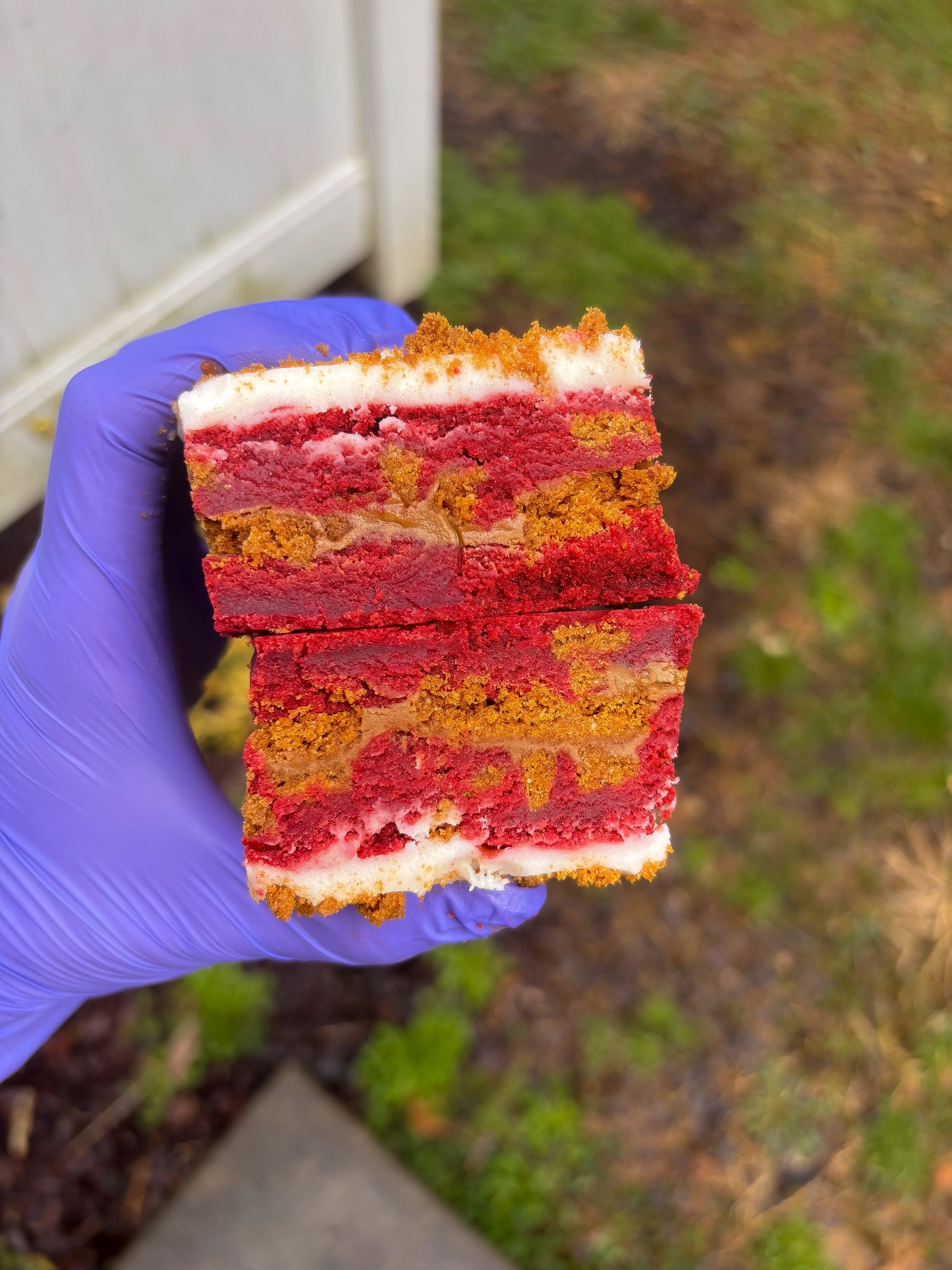 Red Velvet Cookie Butter Cookie Bar Recipe — Haley Sweet Treats