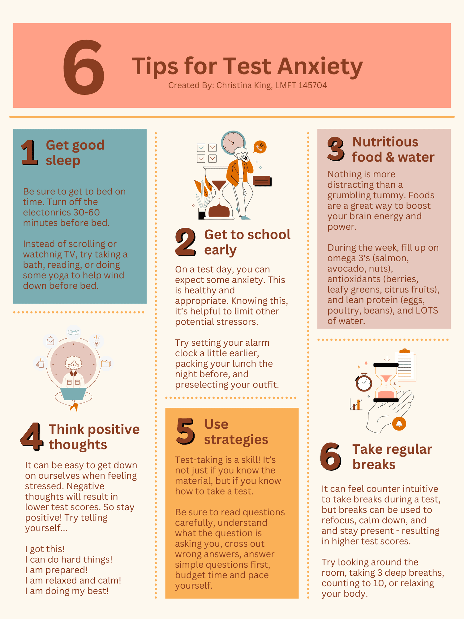 Tips for Test Taking Anxiety — Christina King Family Therapy - Child ...