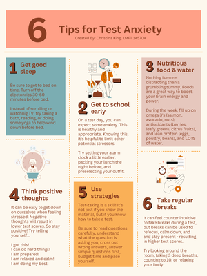 Tips for Test Taking Anxiety — Christina King Family Therapy - Child ...