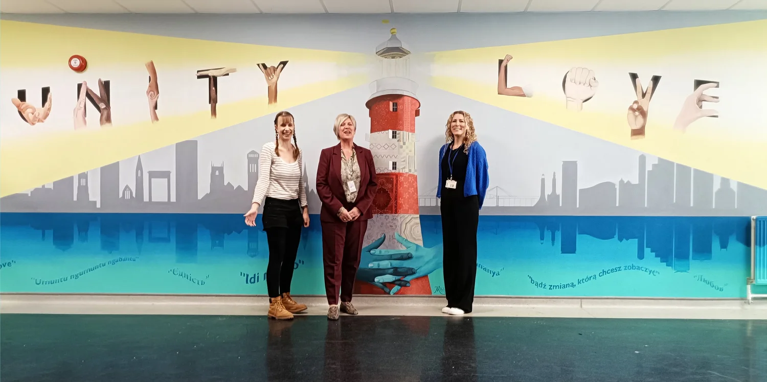 Voices of Unity: students create mural promoting anti-racism, peace ...