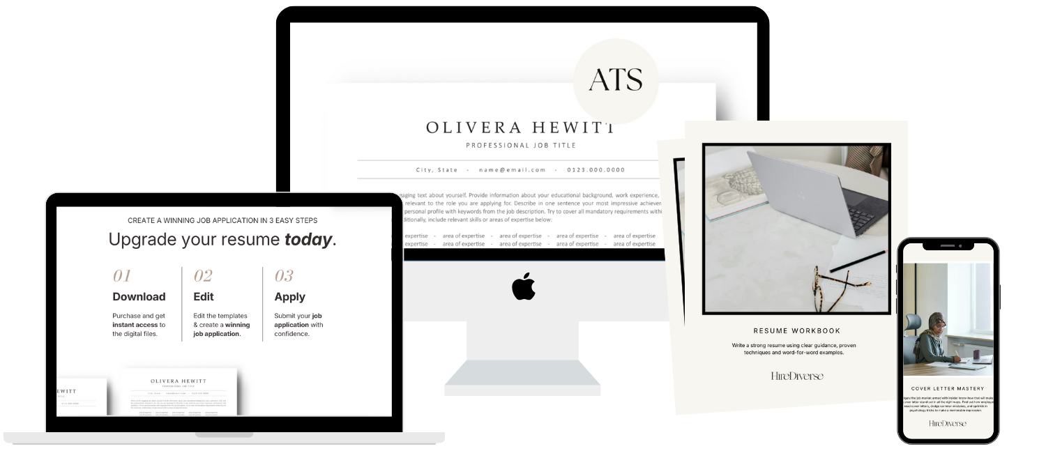 Canadian Resume Kit (ATS Friendly) | Resume + Cover Letter — HireDiverse