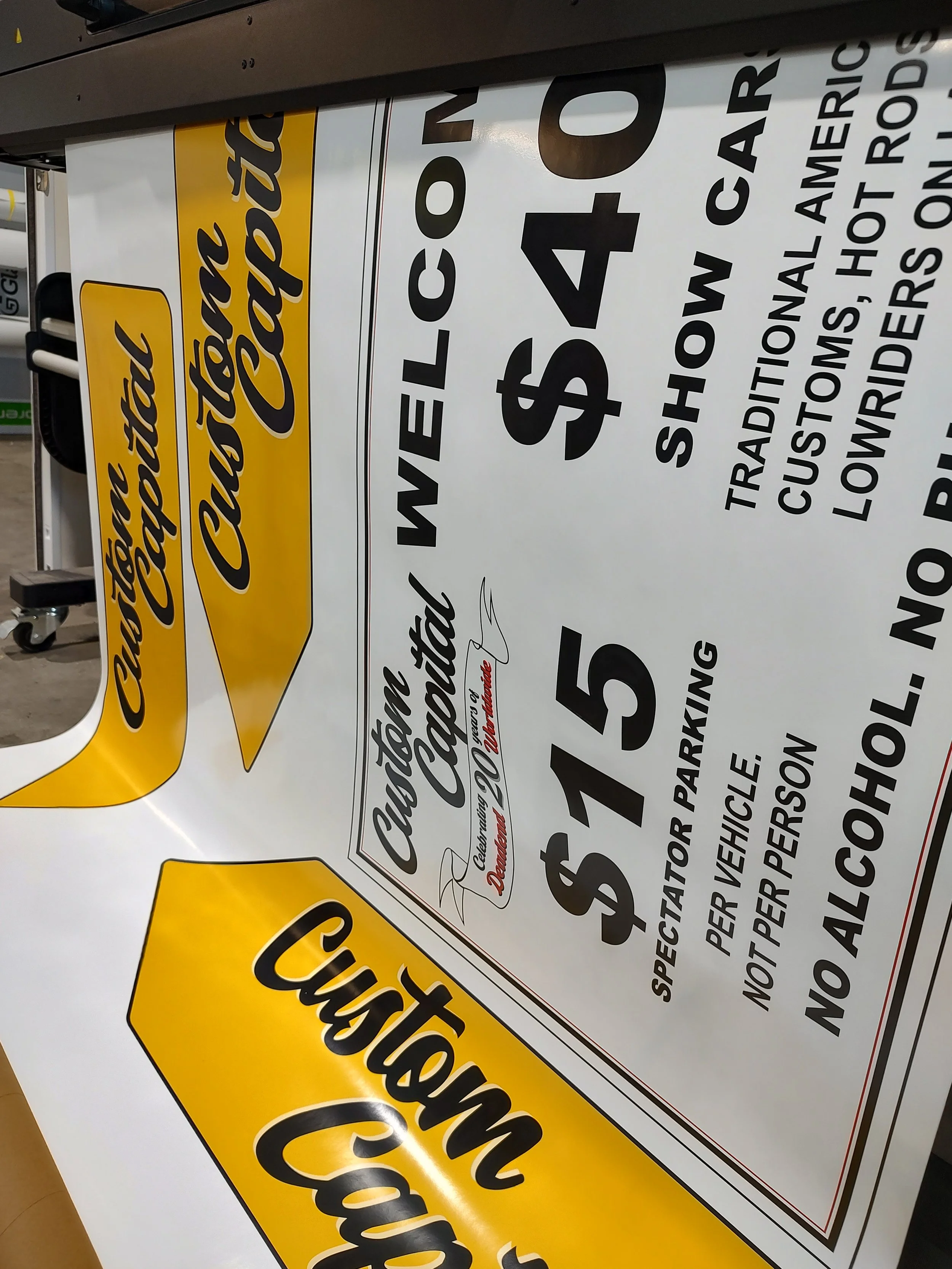 Pages-LG Sign Co. Hollister Premiere on-site sign and printing company