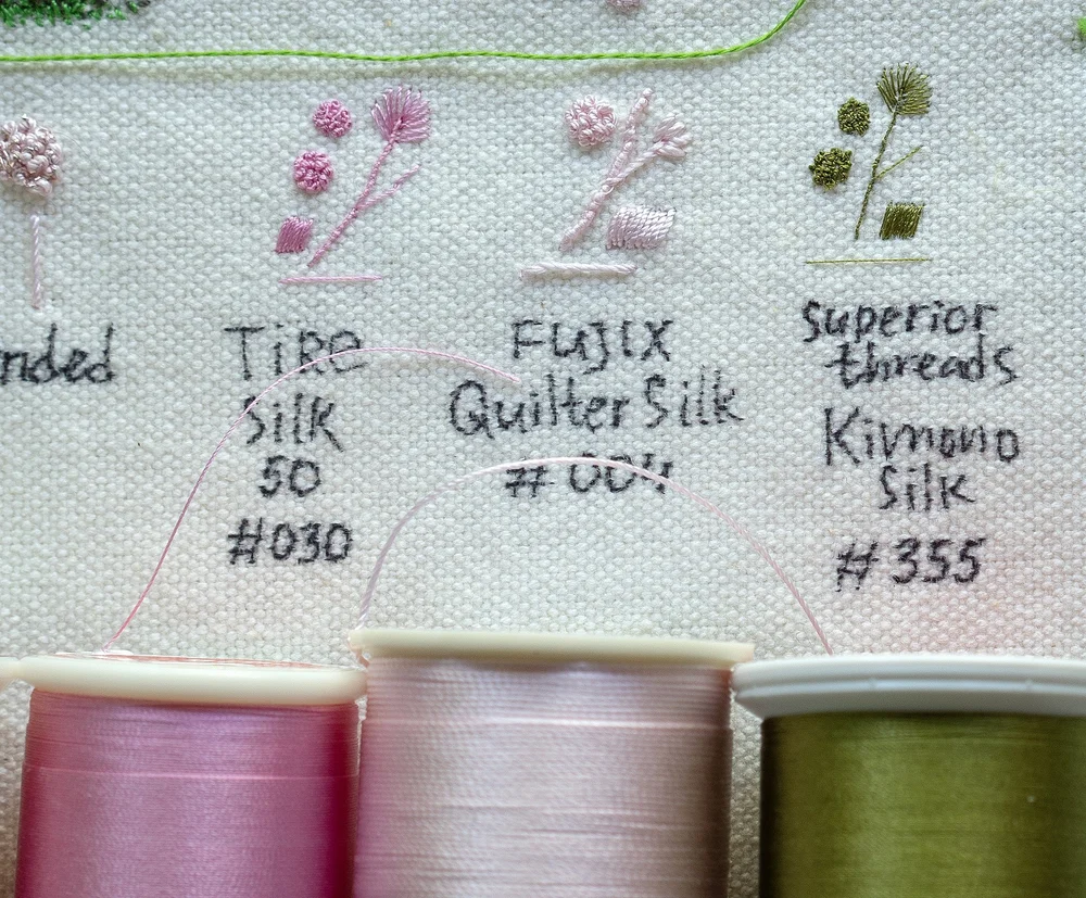 Testing different types of threads (Superiorthreads and Rainbow Gallery ...