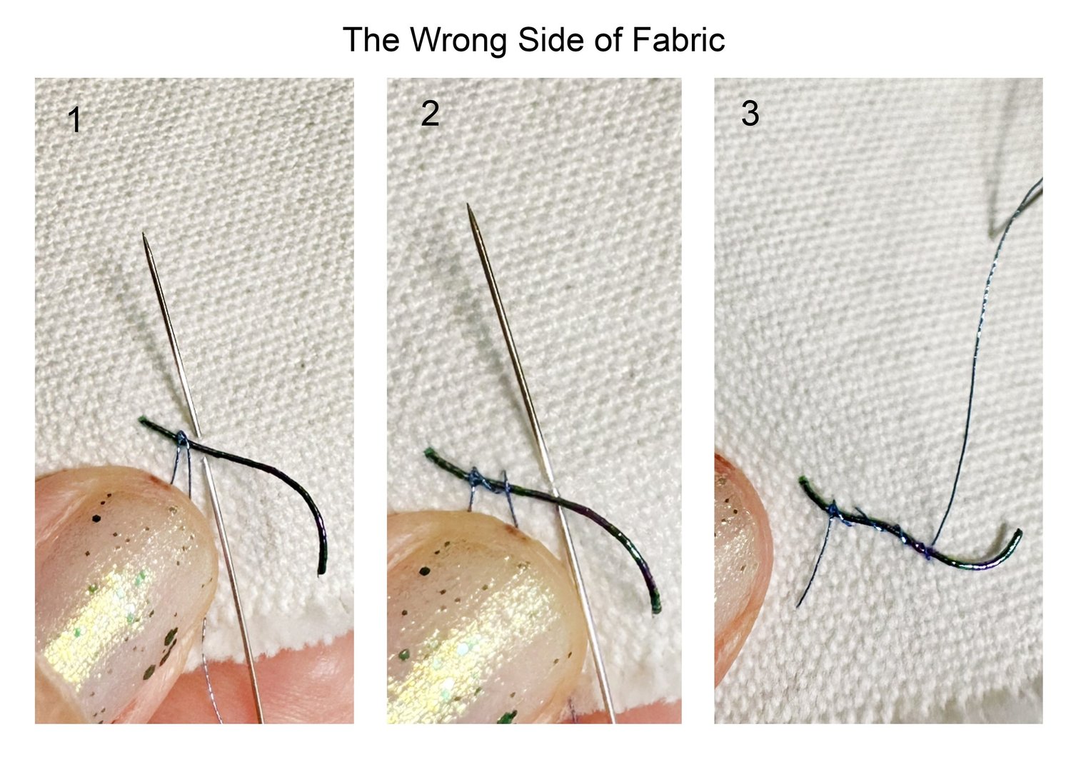 Testing Goldwork 371 Thread - Monet — Katrin Vates