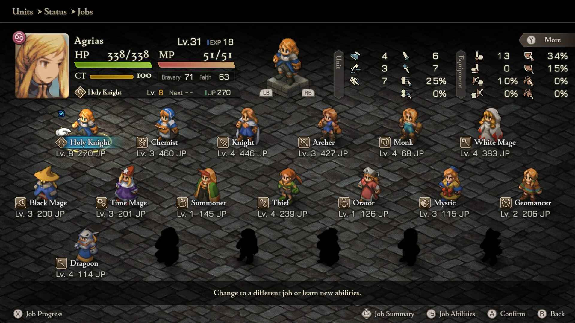 Jobs Guide | Final Fantasy Tactics The Ivalice Chronicles