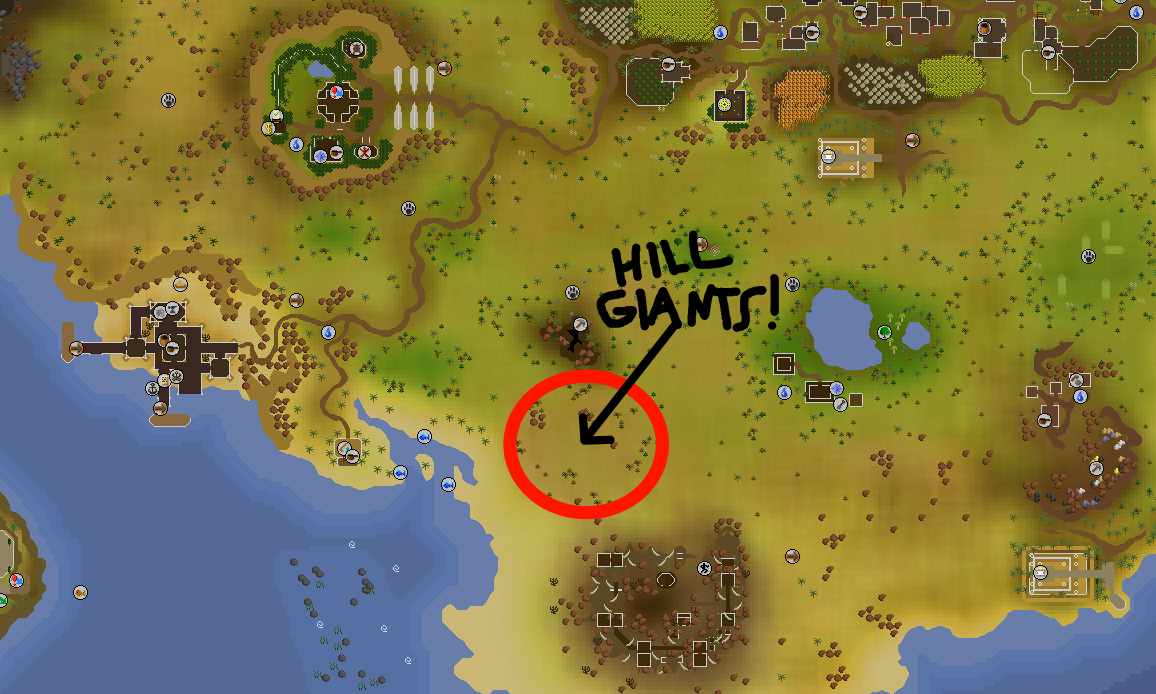 Hill Giant Varlamore Location Guide OSRS