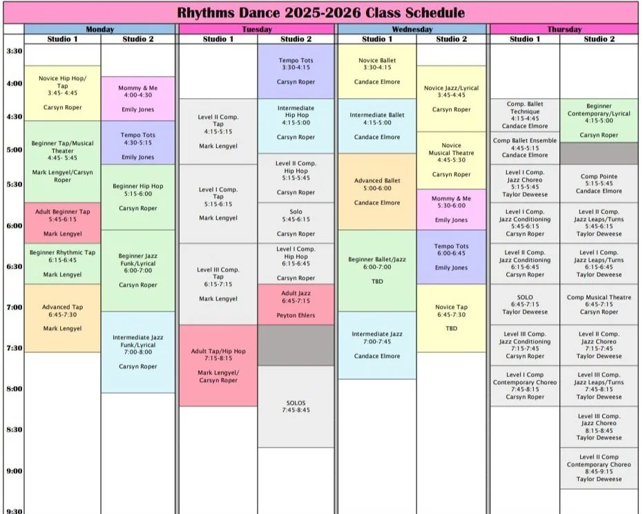 Classes — Rhythms Dance