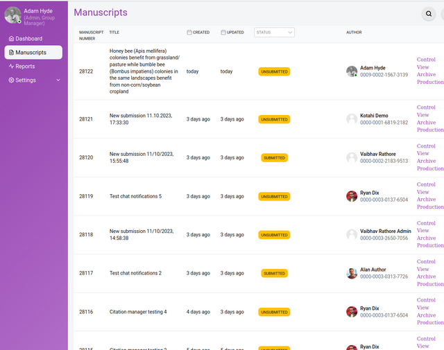 Lesson 9: The Manuscripts Page — Kotahi Docs