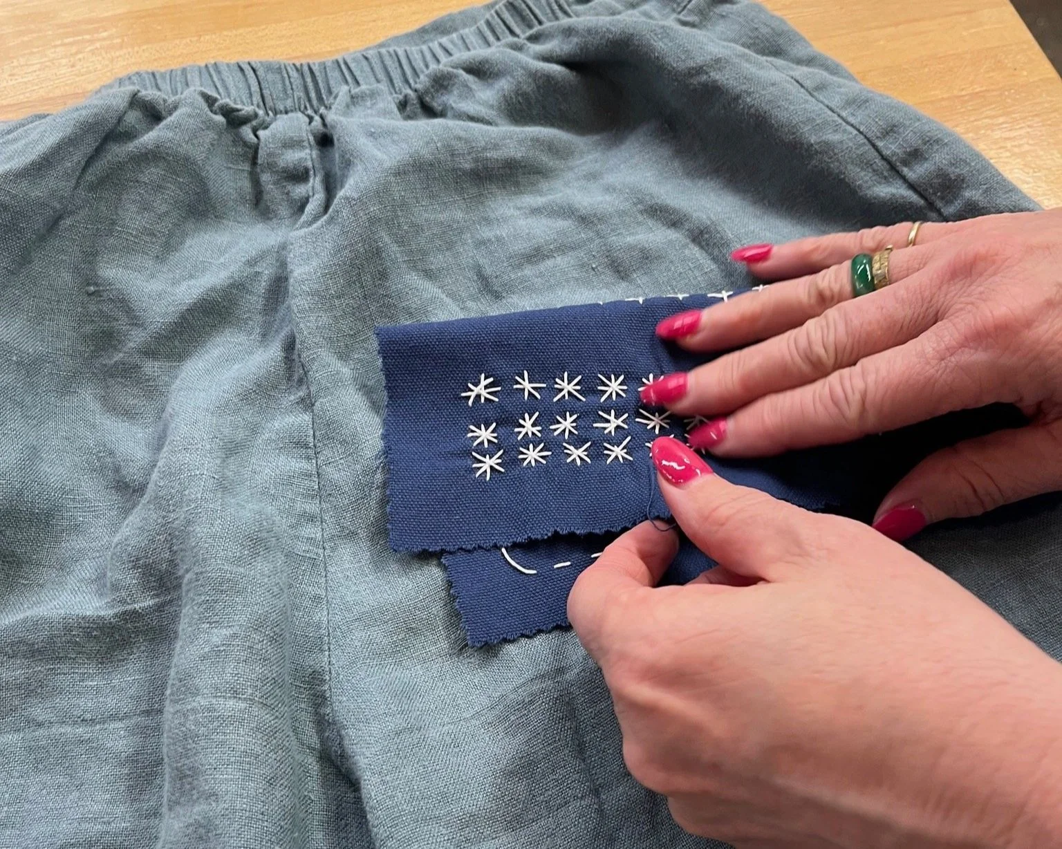 Sashiko Mending — The Works Seattle