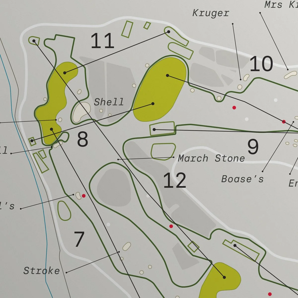 Golf course illustrations by Megumi Kiyama — Megumi Kiyama Illustrations