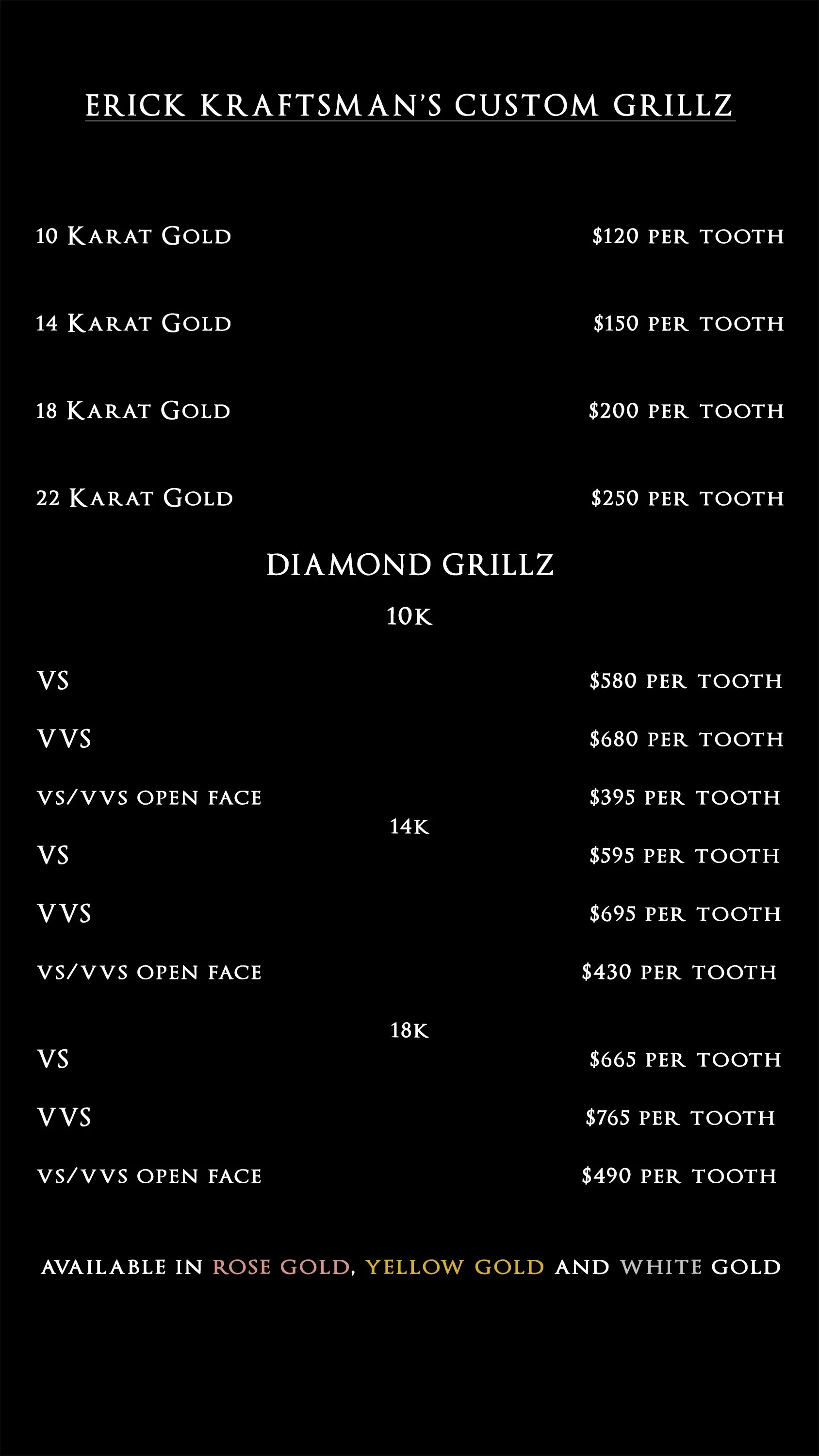 Custom Grillz in Ghana | Erick Kraftsman — ERICK KRAFTSMAN